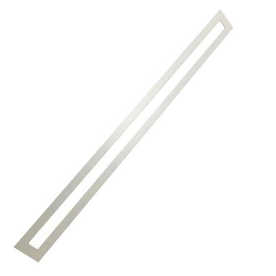 Plafon Luminária Retangular Embutir 30w 120x10cm BN - Embralumi ...