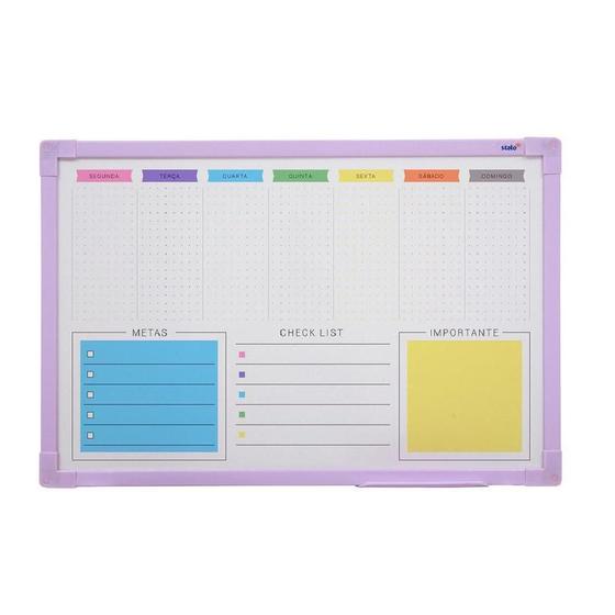 Planner semanal mensal diario quadro organizador de tarefas estudos ...