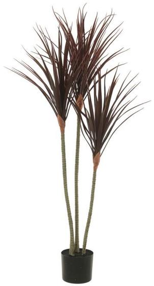 Planta Artificial Arvore Dracena Marginata C/Pote X3 Vermelho Outono 1 ...
