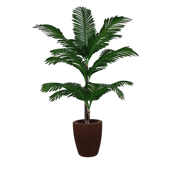 Planta Coqueiro Artificial Permanente + Vaso Polieti. Marrom - Flor De ...