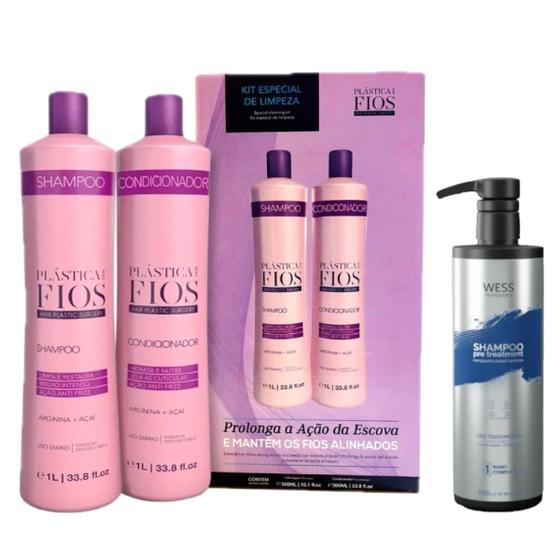 Plástica dos Fios Kit Sh e Cd 1L + Wess Nano Passo 1 - 500ml - CADIVEU ...