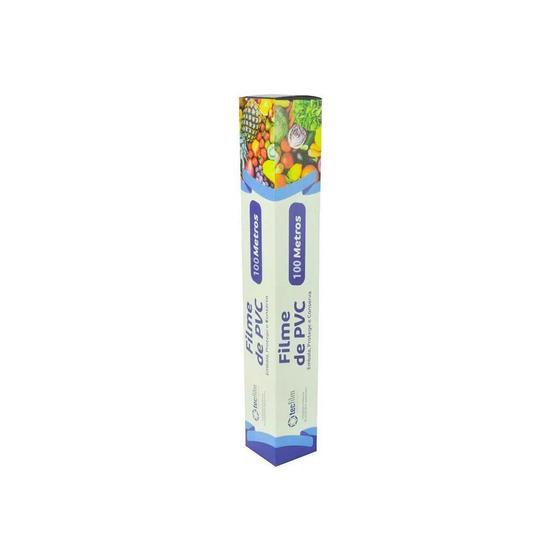 Plastico Filme Pvc Stretch Transparente Esticavel 28Cmx100M - Tecfilm ...