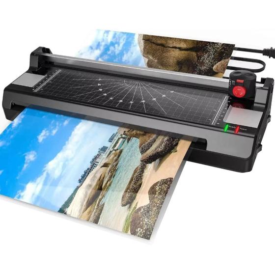 Plastificadora e Laminadora A4 Quente e Fria Refiladora Trimmer 110V ...