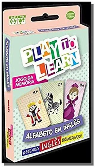 Play to learn - jogo de cartas - alfabeto em ingles - Ptl - play to learn - Deck de Cartas ...