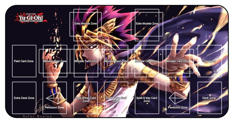 Playmat E/ou Mousepad Gamer Yu Gi Oh - Com Marcação para Duelo - TCG ...