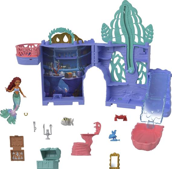 Playset com Boneca - Gruta Secreta da Ariel - A Pequena Sereia - Mattel ...