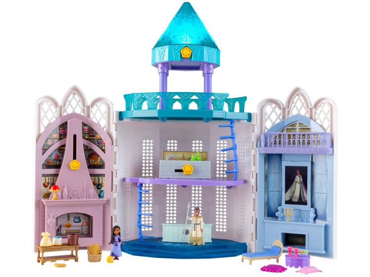 Playset Disney Wish Castelo do Magnífico Micro - Mattel 21 Peças ...