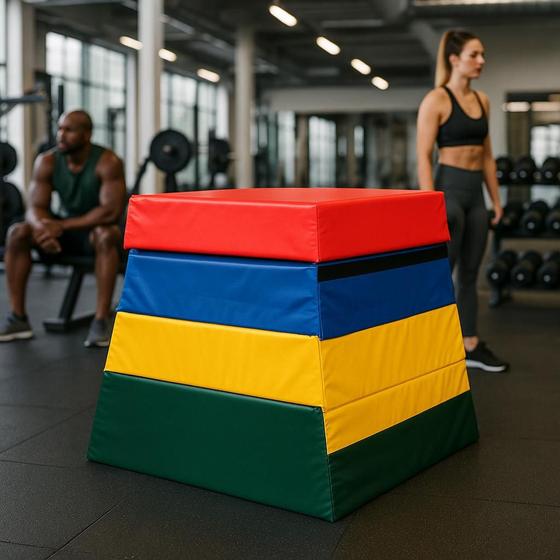 Plinto Piramidal Modular para Treino Funcional, Pliometria e ...