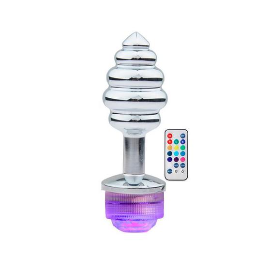 Plug Anal Escalonado Com Luz De Led E Controle Sem Fio - YOUVIBE - Plug ...