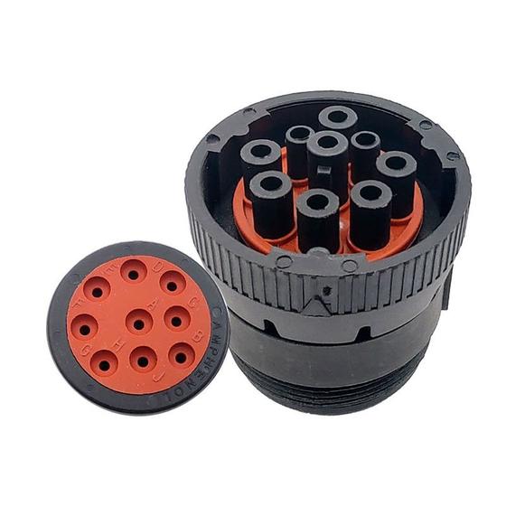 Plug Circular 9 Vias Deustch Série AHD c/ Terminais ETE6025 - RAINHA DA ...