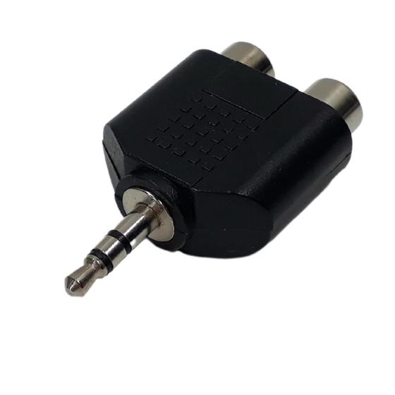 Plug Conector Adaptador 2X Rca Femea P 1 X P2 Macho IT.BLUE - Le5508 ...