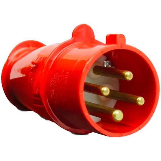Plug Industrial Steck 3p+t 16a Vermelho 380v Newkon N-4076 - Plugs e Adaptadores - Magazine Luiza