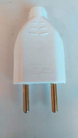Plug Macho Tomada 2 Pinos Maciços 10 Amperes Extensão 110v 220v ...