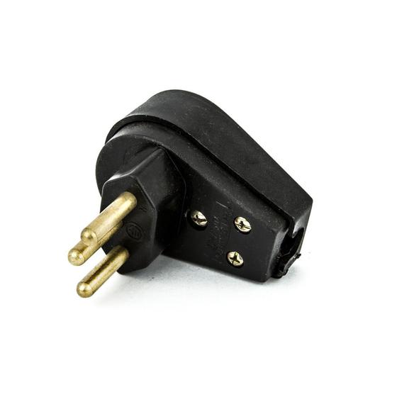 Plug Macho Tomada Elétrica Tripolar 20A 90 Graus - Preto - CIRILO CABOS ...