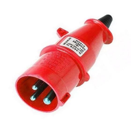Plug steck 2p+t 16a 380/440v 3079 vermelho - Tomadas - Magazine Luiza