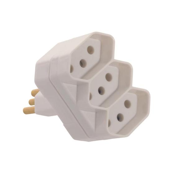 Plug Tomada 3 Saidas 20a Cinza Fame - Tomadas - Magazine Luiza
