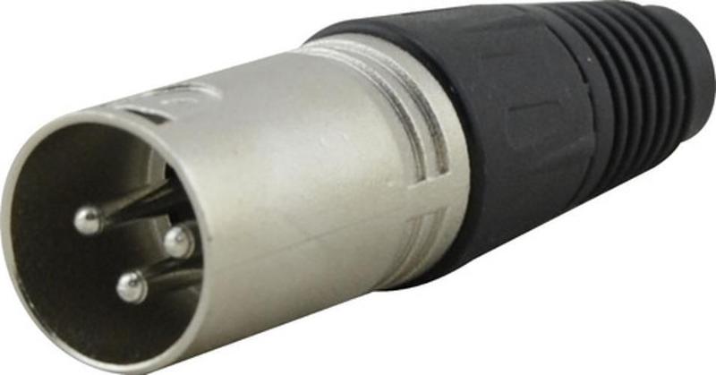 Plug Xlr Canon Macho Profissional Robusto 3 Pinos Niquelado - Tblack ...