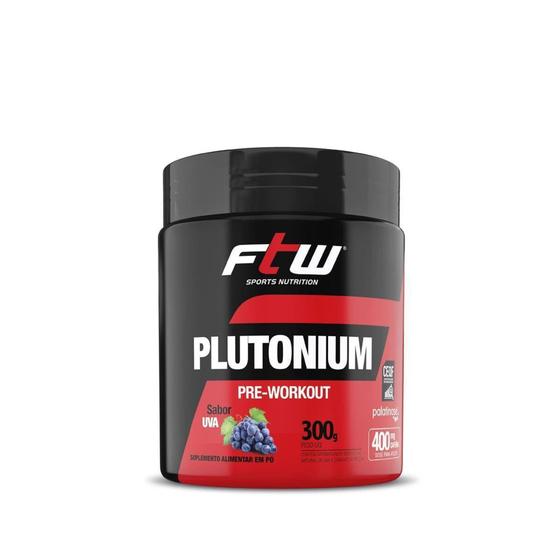 Plutonium Pre- Workout - 300g Uva - FTW - Fitoway - Pré Treino ...