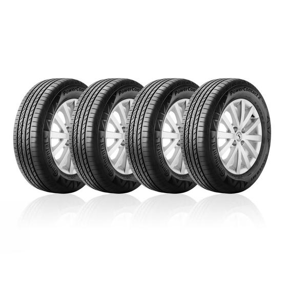 Pneu Aro 15 185/65R15 88H Continental Powercontact 2 kit 4 - Pneu para Carro - Magazine Luiza