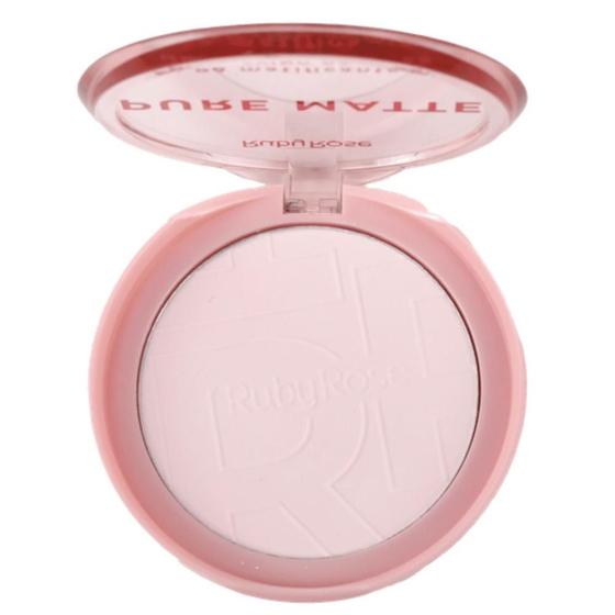Pó Compacto Matificante Pure Matte Ruby Rose Efeito Aveludado Toque ...