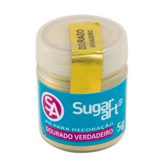 PÓ PARA DECORAÇÃO 5g - DOURADO VERDADEIRO SUGAR ART - Pó para Decoração ...