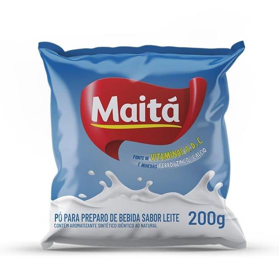 Pó para Preparo Maitá Sabor Leite 200g Embalagem com 50 Unidades ...
