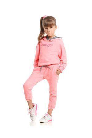 Poah Noah Conjunto Infantil Feminino Manga Longa 45637 COR PINK ...