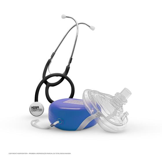 Pocket Mask Rcp Máscara Para Reanimação + Estetoscópio - Hospicenter ...