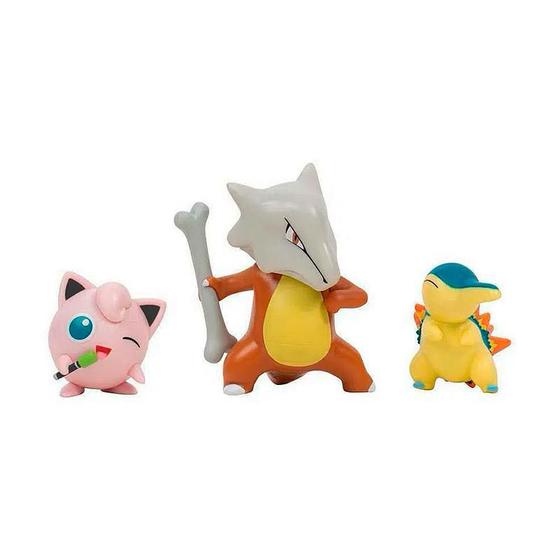 Pokémon Battle Ready Figure Set Cyndaquil + Jigglypuff + Marowak - 2603 ...
