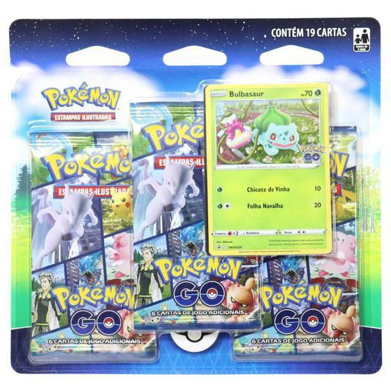 Pokémon Blister Triplo Pokémon Go Copag Deck De Cartas Magazine Luiza