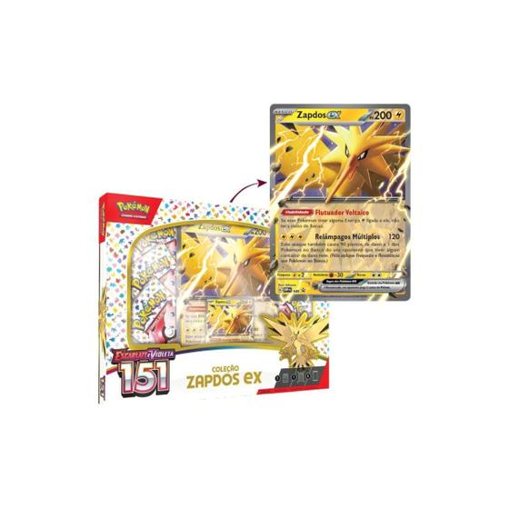 Pokémon Box Coleção Especial Escarlate e Violeta 151 Zapdos - Copag ...