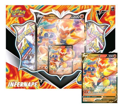 Pokémon Box Infernape V Original Copag Cartas Tcg - Deck de Cartas ...