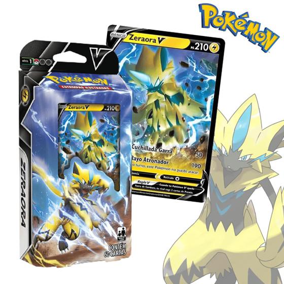 Pokémon Coleção Deck de Batalha Zeraora V 60 Cartas TCG - Copag - Deck ...