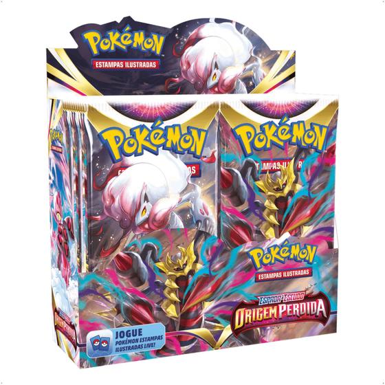 Pokemon Estampas Ilustradas TCG Caixa Com 36 Boosters e 216 Cartas ...