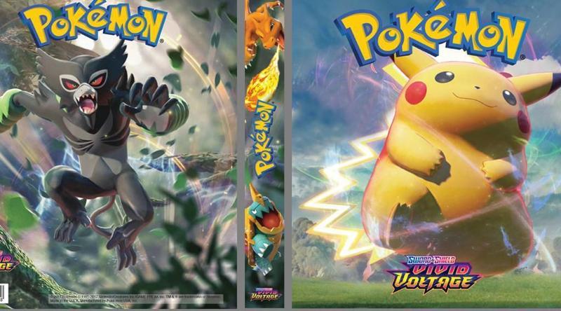 Pokémon Pasta Fichário 3 Aros Catálogo -Modelo Pk- V Voltage - Pokemon ...