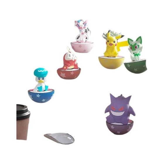 Pokémon Pikachu Quaxly Fuecoco Sylveon Sprigatito Modelo Copo Anime ...