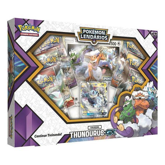 Pokémon TCG: Box Pokémon Lendários Forças da Natureza - Thundurus-GX ...