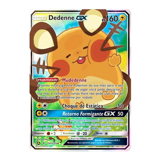 Pokémon TCG: Dedenne GX (195a/214) - SM10 Elos Inquebráveis - Pokémon Company - Jogos de Cartas ...