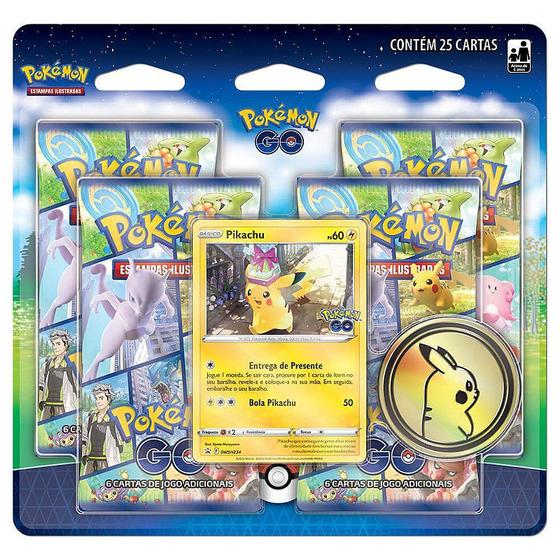 Pokémon TCG: Quad Pack Pokémon GO - Pikachu - Pokémon Company - Deck de ...