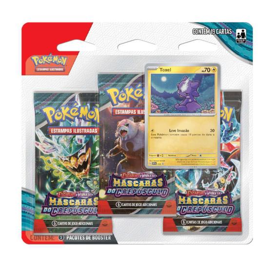 Pokemon Triple Pack EV6 Máscaras do Crepúsculo 19 Cards - Copag - Deck ...