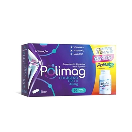 Polimag colageno tipo ii c/ 60cps gts politabs mdk c/30cpr - Colágeno - Magazine Luiza