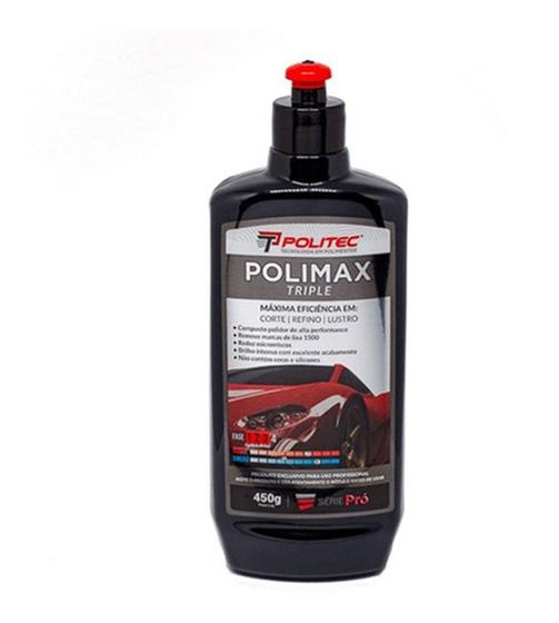 Polimax Triple Polidor de Alta Performance 450gr Politec - Limpeza ...