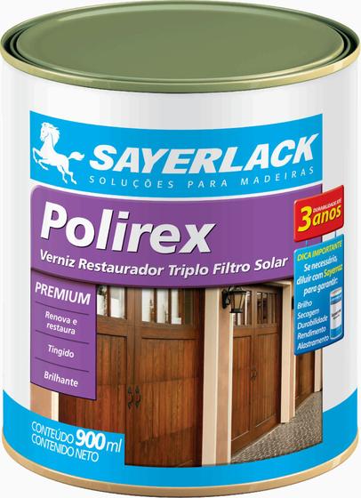 Polirex Verniz Premium Restaurador Imbuia Brilhante 900ml Sayerlack ...