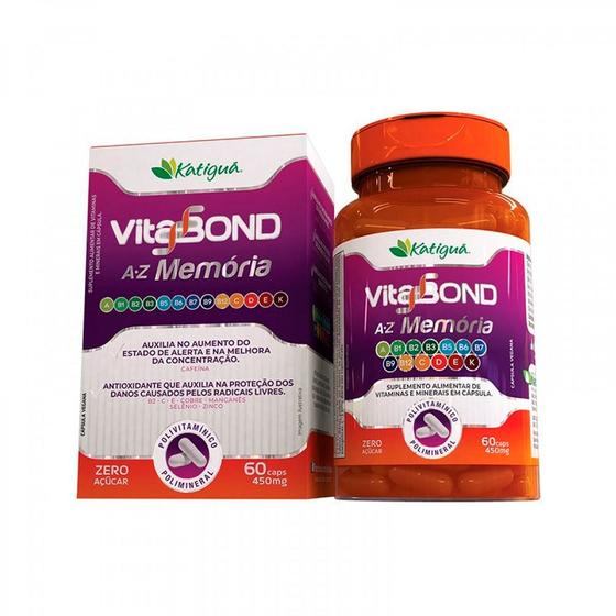 Polivitamínico Vitabond A-Z Memória - 60 Cápsulas - Katigua ...