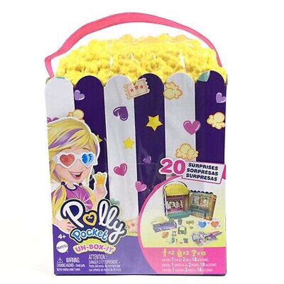 Polly Pocket Un-box-it Playset, Caixa Em Forma De Pipoca Que - Mattel ...