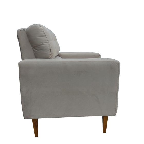 Poltrona Decorativa Luna Linho Azul Marinho - Kimi Design - Poltronas ...