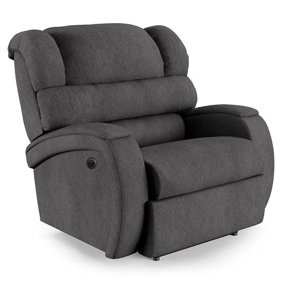Poltrona Do Papai Reclinável Napoli Controle Power Elétrico Linho ...