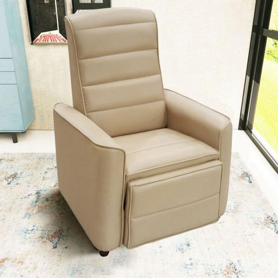 Poltrona do Papai Reclinável Stela em Material Sintético Delare ...