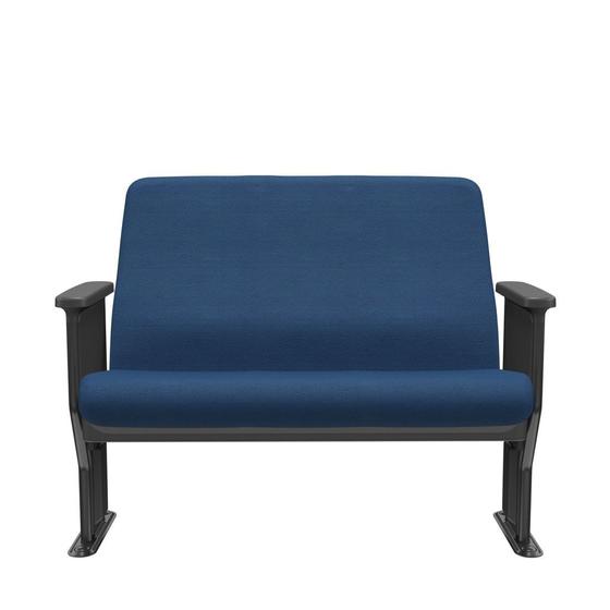 Poltrona Esibire De Auditório Obeso Azul Plaxmetal Poltronas