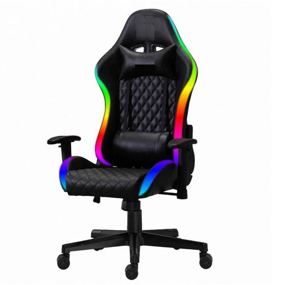 Poltrona Gamer Reclinável e Relax Com Iluminação LED rgb Preta - 4978A ...